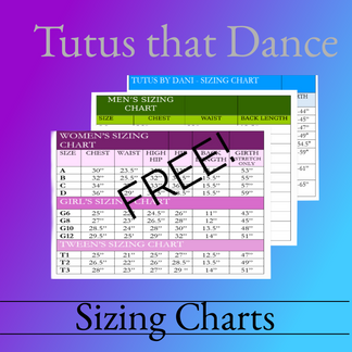 Size Charts – Tutus that Dance