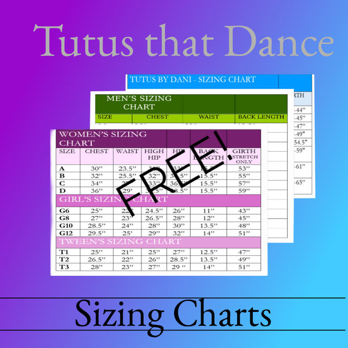 Size Charts – Tutus that Dance