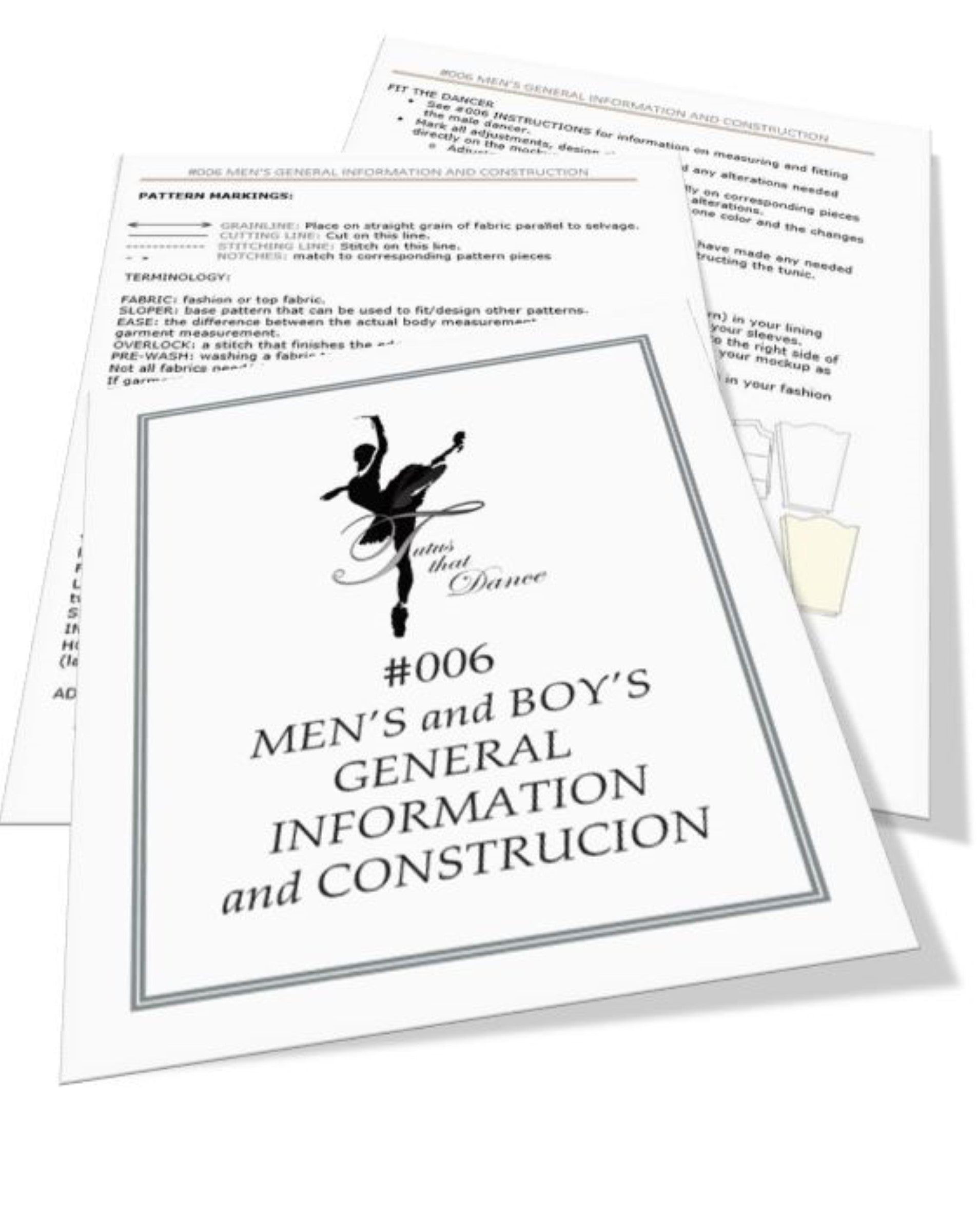 Men's & Boy's Ballet Tunic Pattern Instructions by Tutus That Dance ...