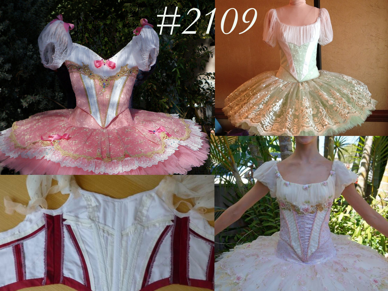 Ballet Bodice Pattern with Puff Sleeves and Corset #2109 by Tutus That ...