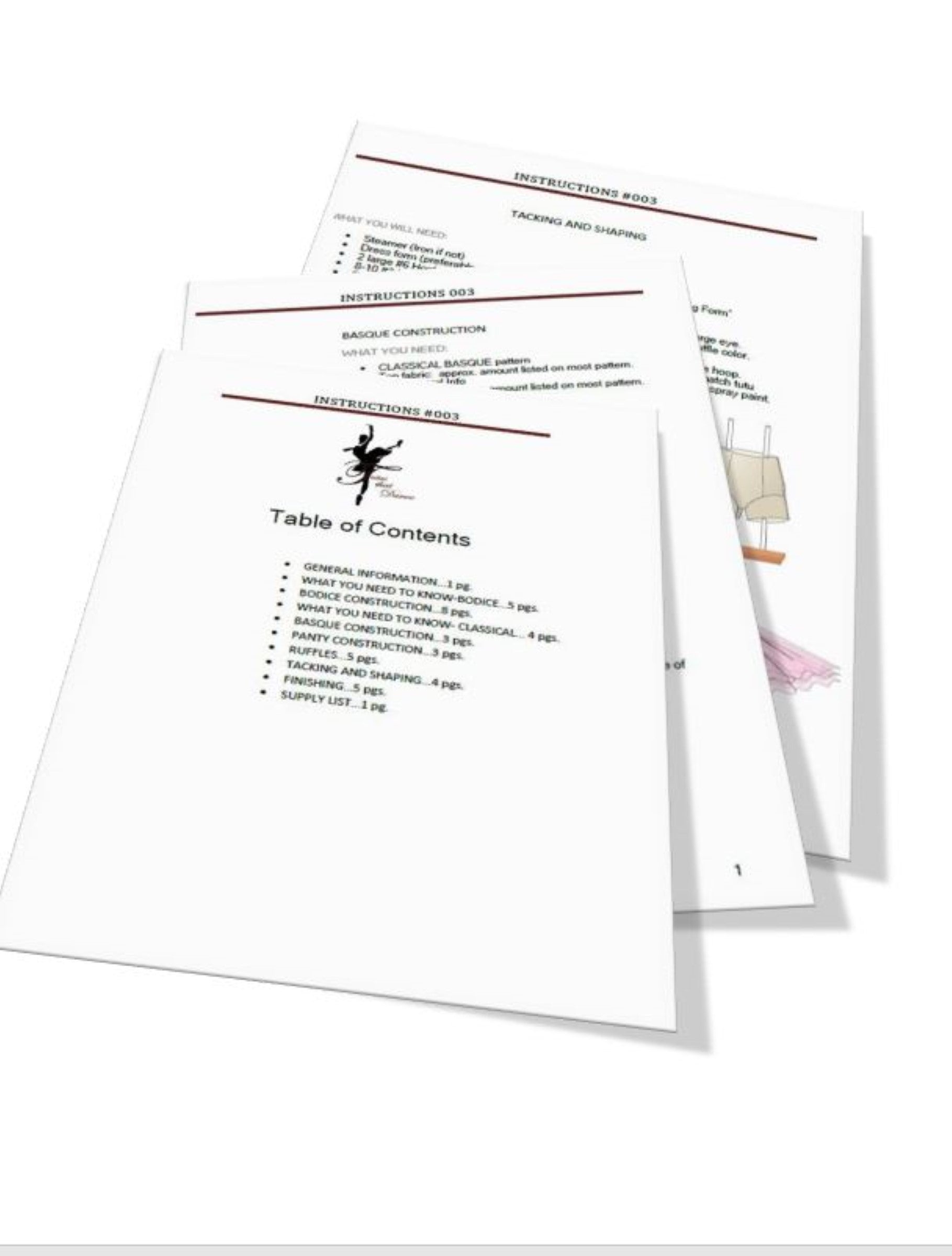 Classical Tutu Skirt & Bodice Instructions by Tutus That Dance – Tutus ...